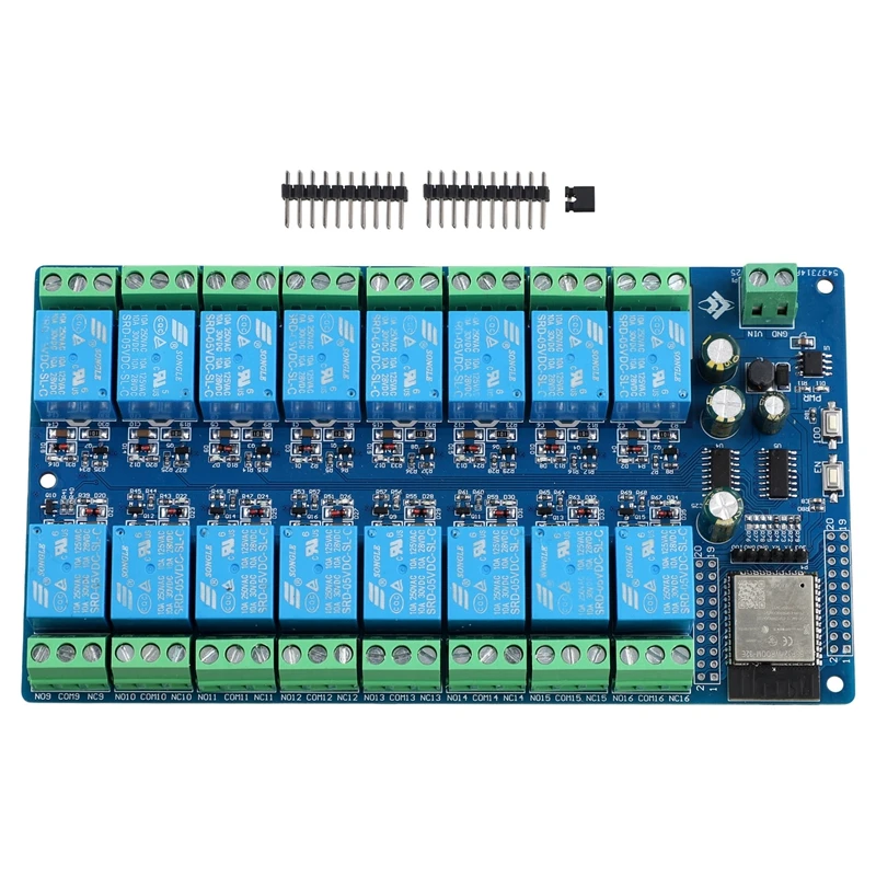 16-Channel-Relay-Module-DC5-12V-Power-Supply-ESP32-Development-Board ...