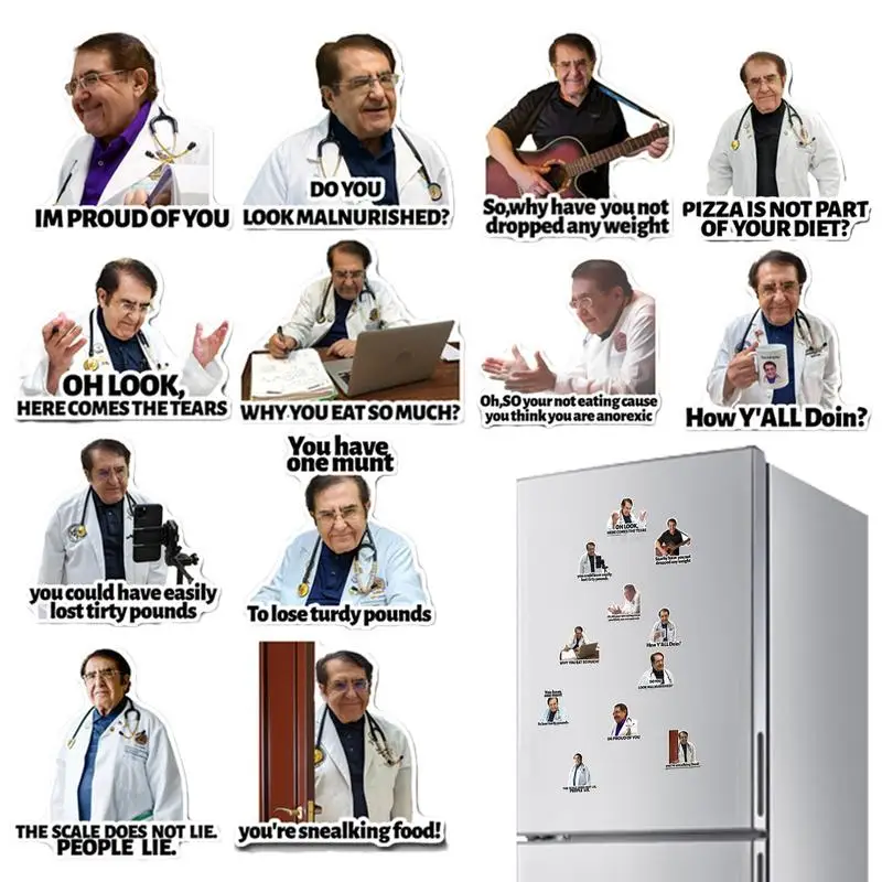 12PCS Doctor Fridge Magnet Doctor Phrase Magnets Funny Kitchen Fridge ...