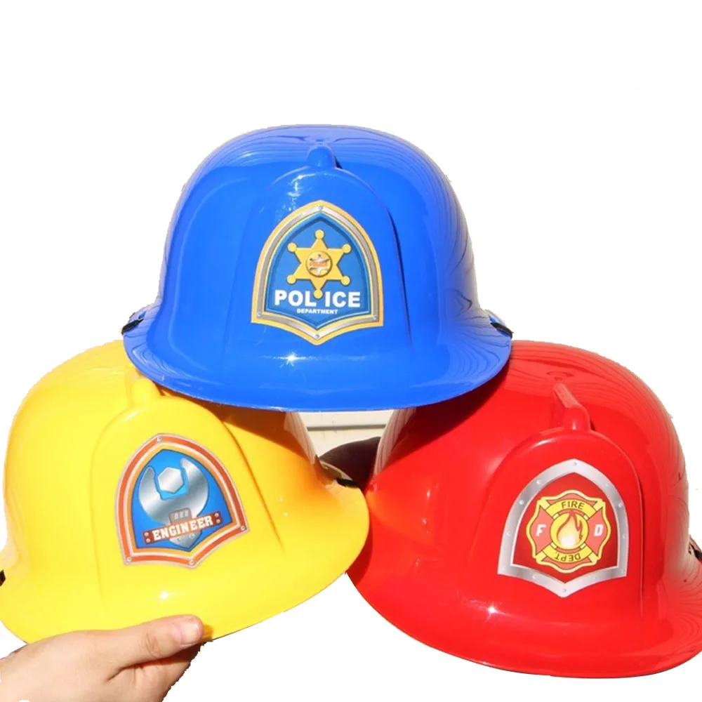 Party-Hat-Dress-Up-Pretend-Career-Role-Play-Hard-Plastic-Hats-Fireman ...