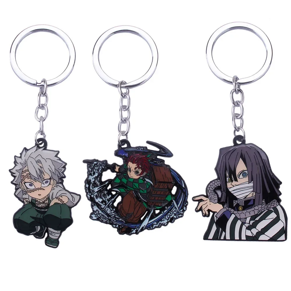 Kamado-Tanjirou-Iguro-Obanai-Shinazugawa-Sanemi-Enamel-Keychain-Anime ...