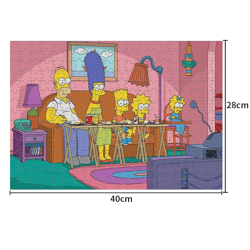 Generic Disney Anime The Simpsons Wooden Puzzle Cartoon Figure Homer ...