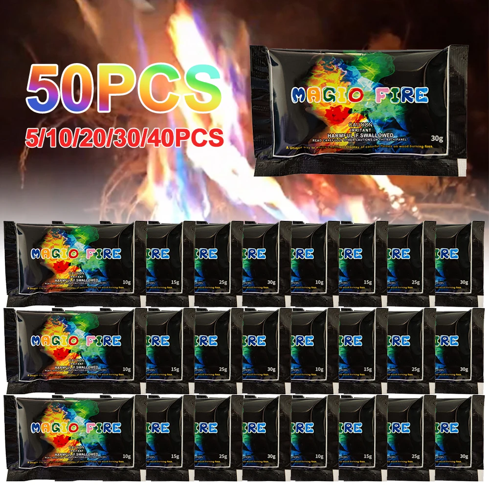 5-50Pcs-Colorful-Flame-Powder-10g-15g-25g-30g-Magical-Flames-Atmosphere ...