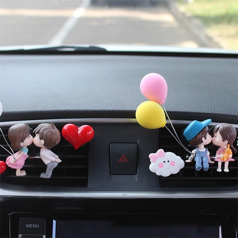 Creative Auto Couple Decoration Car Air Outlet Perfume Clip ...
