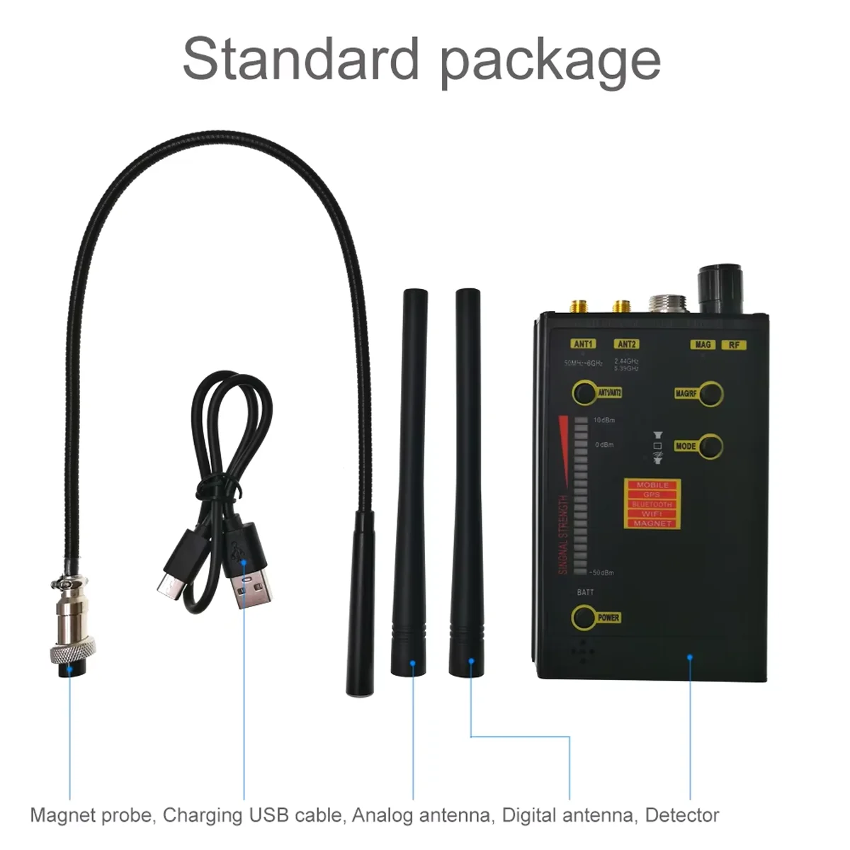 Hero 009 Pro Bug Sweeper: Detect Modern Bluetooth Eavesdropping 5.4GHz ...