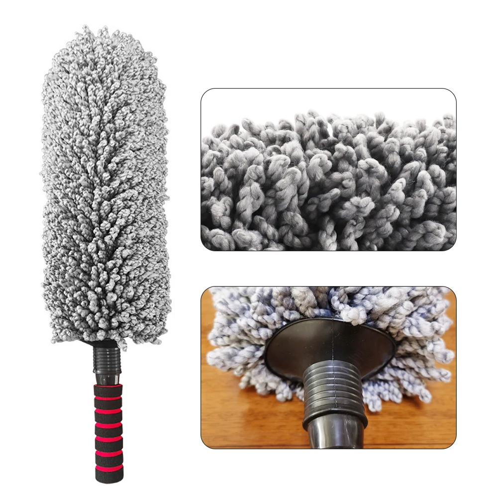 Wet-Dry-Microfiber-car-body-duster-telescoping-wax-dust-mop-cleaning ...