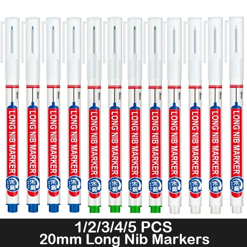 1-5-PCS-20mm-Deep-Hole-Long-Nib-Head-Marker-for-Metal-Perforating-Pen ...