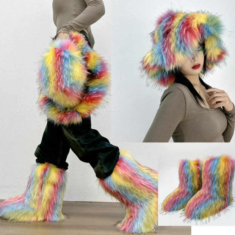 2023-Cross-border-New-Warm-Imitation-Fur-Foreign-Trade-Hat-Raccoon-Fur ...