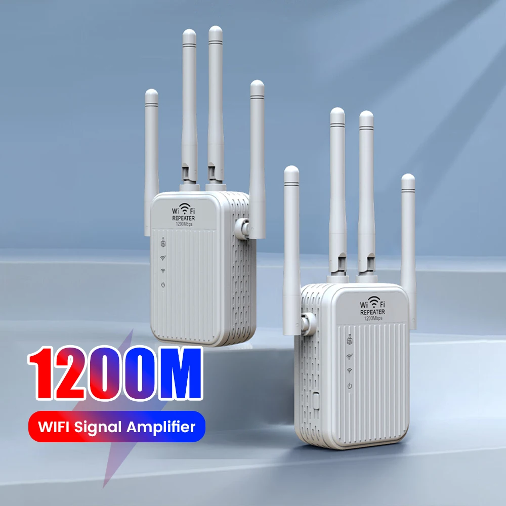 1200Mbps-Wireless-WiFi-Repeater-Dual-Frequency-2-4G-5G-WiFi-Amplifier-Router-Enhances-Signal ...