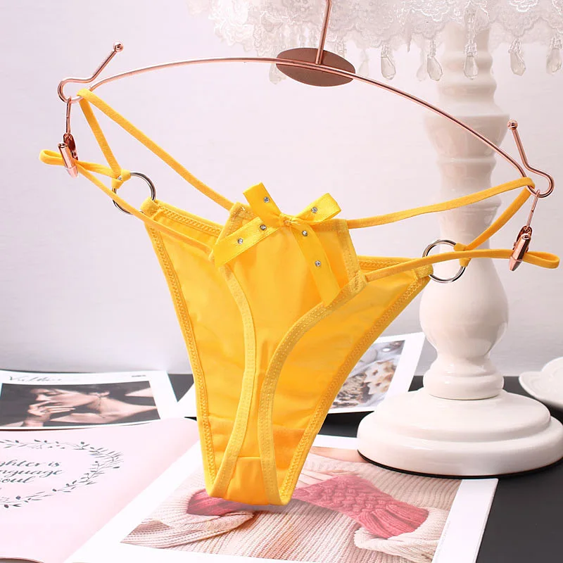 Women's Underwear Sexy Thin Ribbon Sexy Silk Slippery Swimming Cloth ...