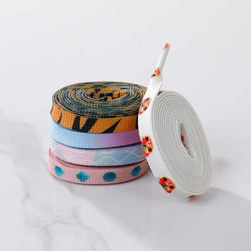 Lacets Lumineux Dégradés Léopard et Tigre, Baskets en Toile Plates ...