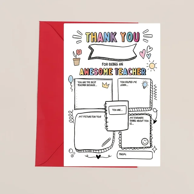 End Of Year Teacher Cards
