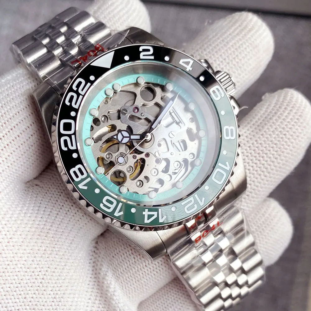 NH70-Dive-Mechanical-Watch-Men-Hollow-Dial-20bar-Waterproof-Wristwatch ...