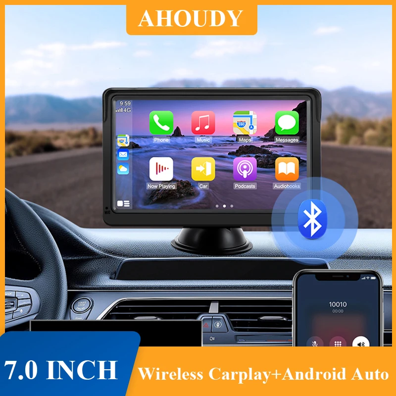 Wireless-Carplay-For-Android-Auto-With-Car-Recorder-7-Portable-Touch ...