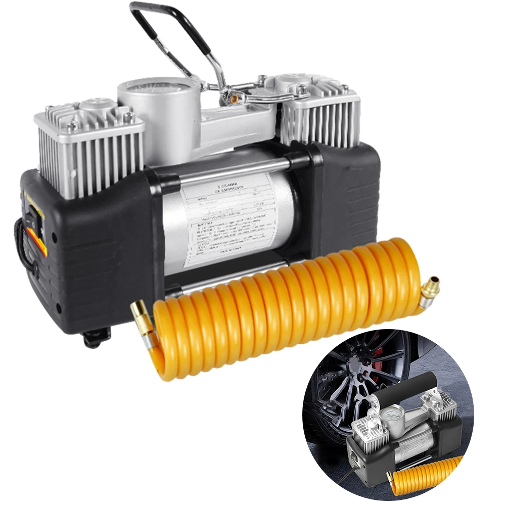 Compressor-de-ar-port-til-com-man-metro-Auto-bomba-infl-vel-Heavy-Duty ...