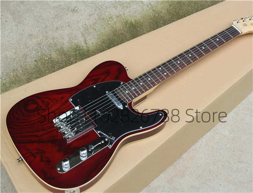 Classic-Red-Electric-Guitar-Te-Guitar-Zebra-stripe-Body-Maple-Neck ...