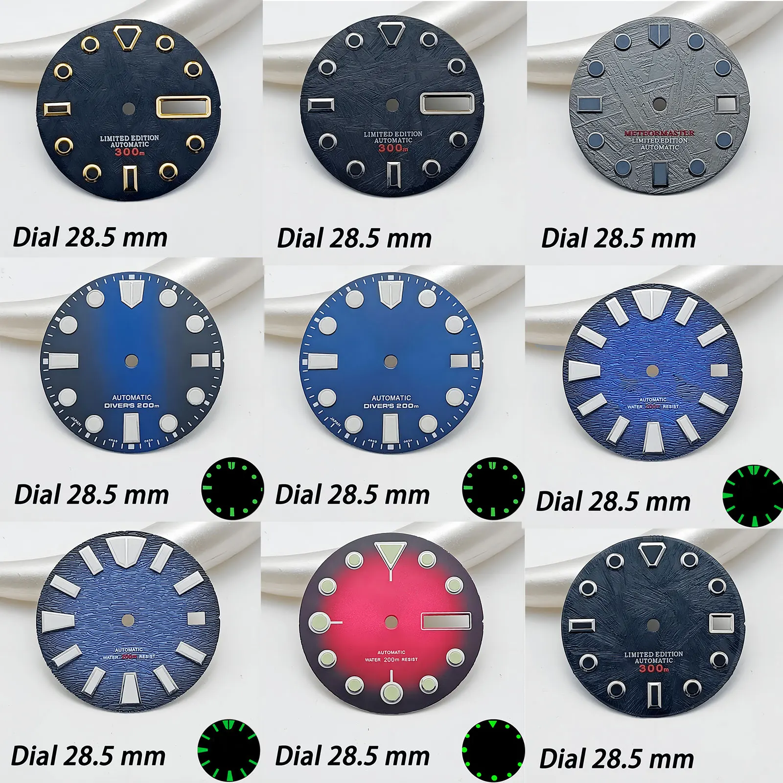 Watch Dial 28.5mm NH35 Dial Suitable for NH35 NH36 Movement Suitable ...