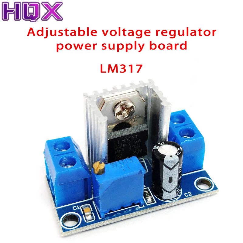 LM317 Adjustable Voltage Regulator Power Supply LM317 DC-DC Converter Buck Step Down Circuit ...