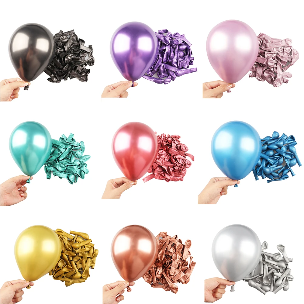 5inch Metallic Balloon Rose Gold Happy Birthday Wedding Christmas Gifts ...