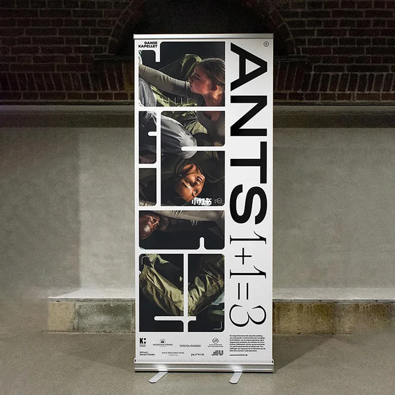 Customized Rolled Up Banner 80x200cm Plastic Steel PVC Poster Screen ...