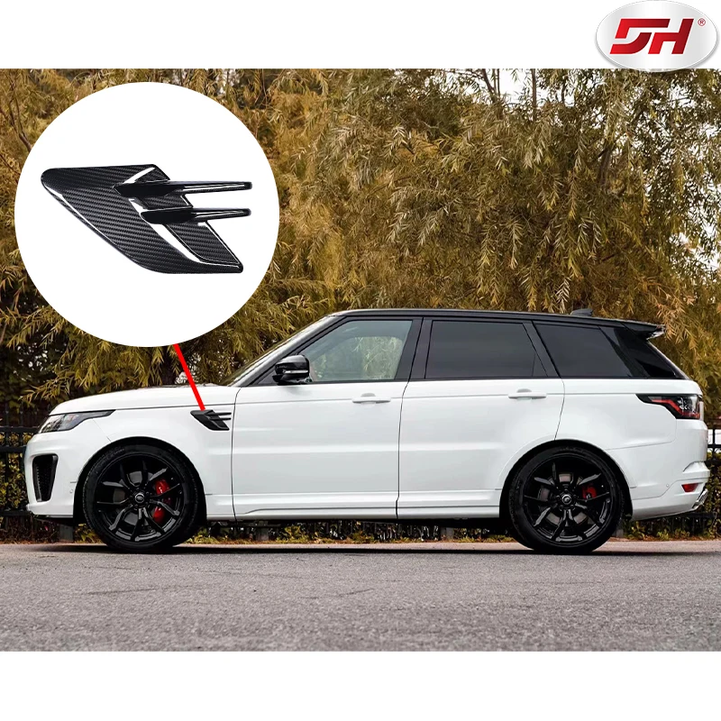 2pcs-car-carbon-fiber-replacement-style-fender-side-vents-outlet-cover ...