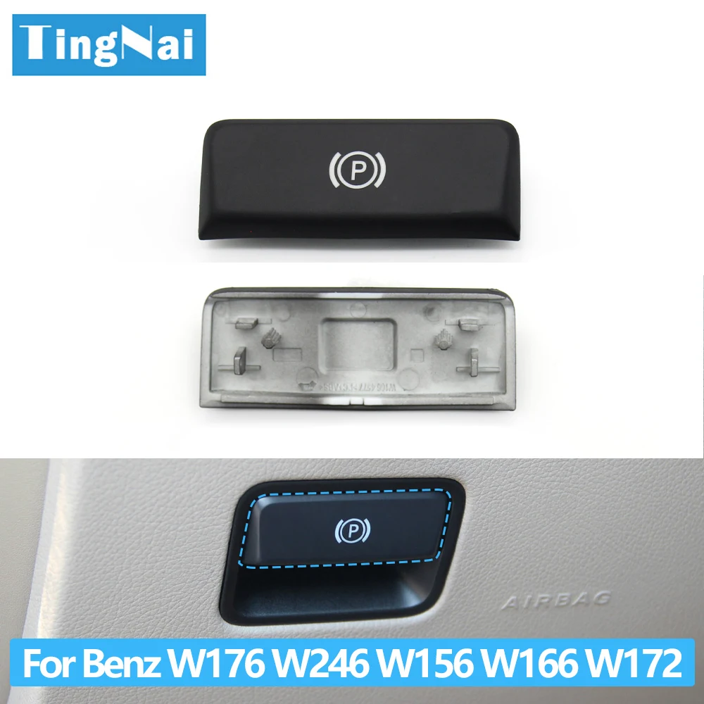 Car-Handbrake-Parking-Switch-Release-Lever-Handle-P-Button-Cover-For ...