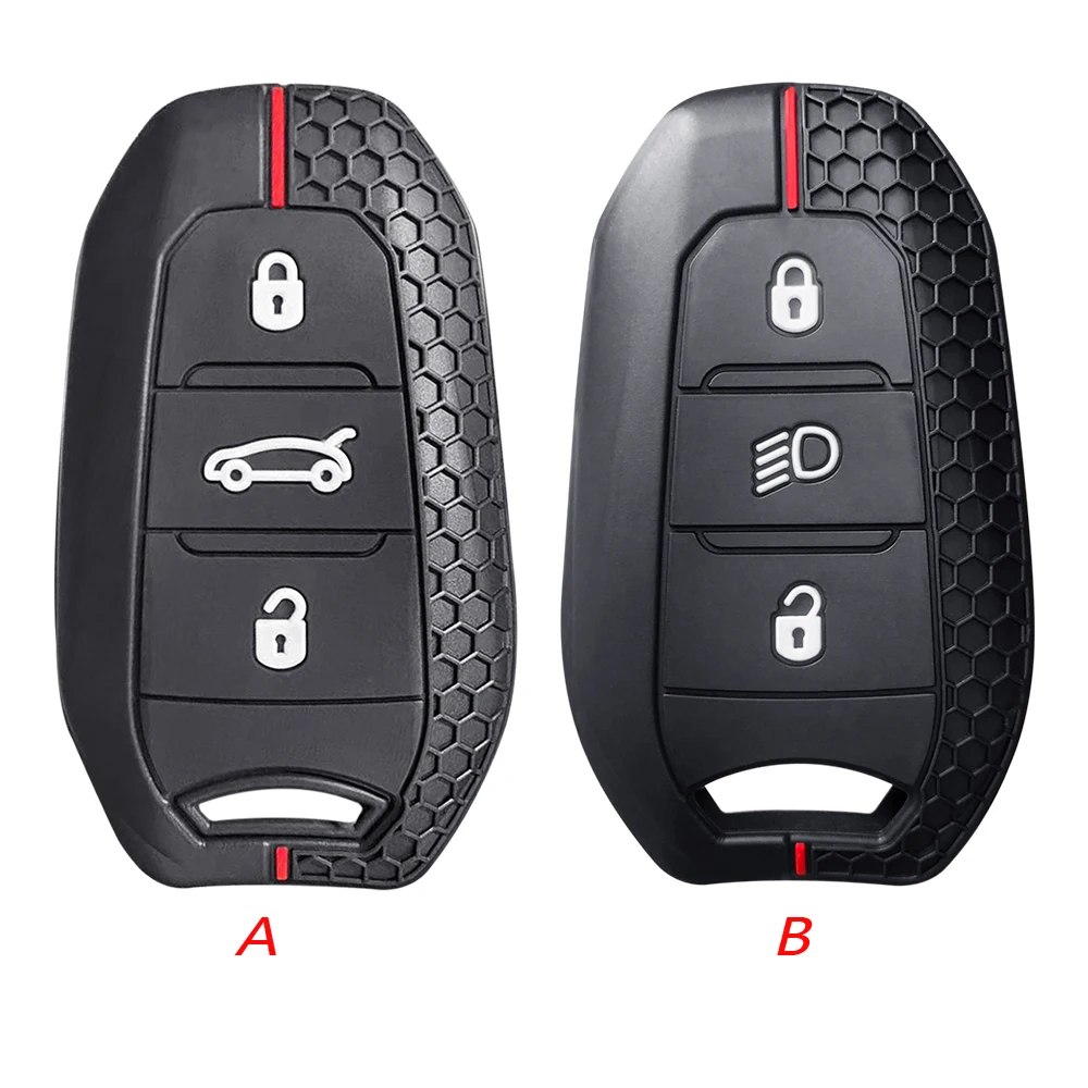 Silicone-Key-Case-Holder-For-opel-mokka-for-Peugeot-207-208-3008-206 ...