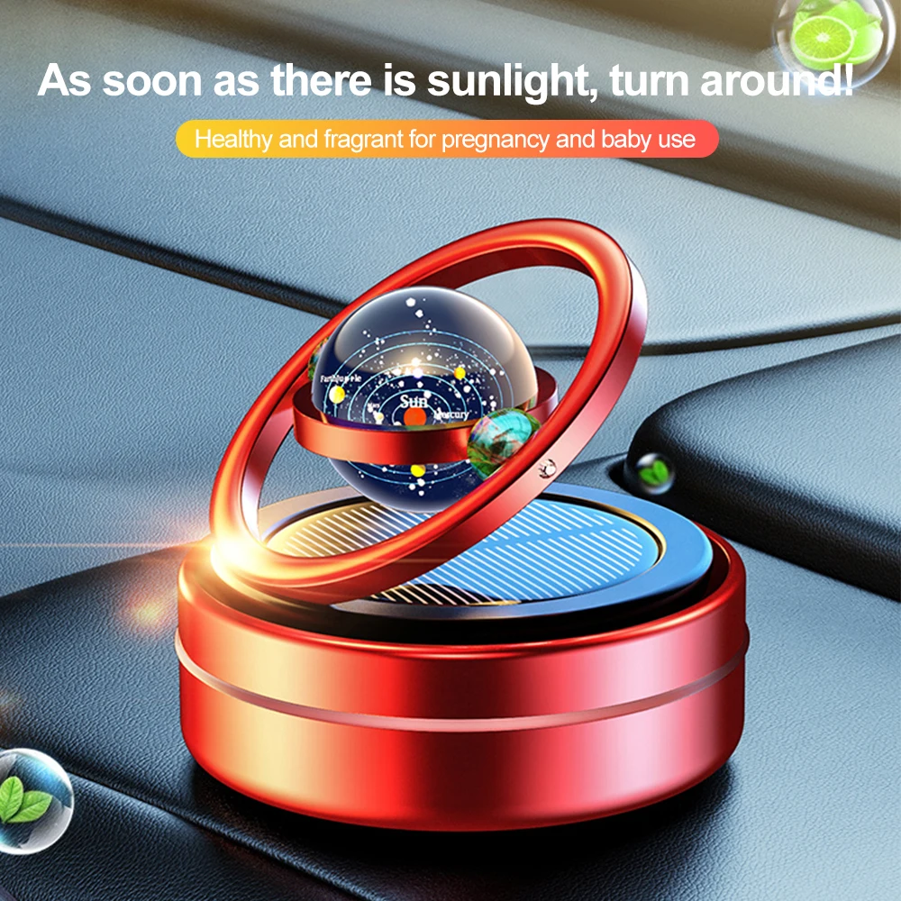 Solar-Car-Air-Freshener-Automatic-Rotation-Dashboard-Fragrance-Galactic ...