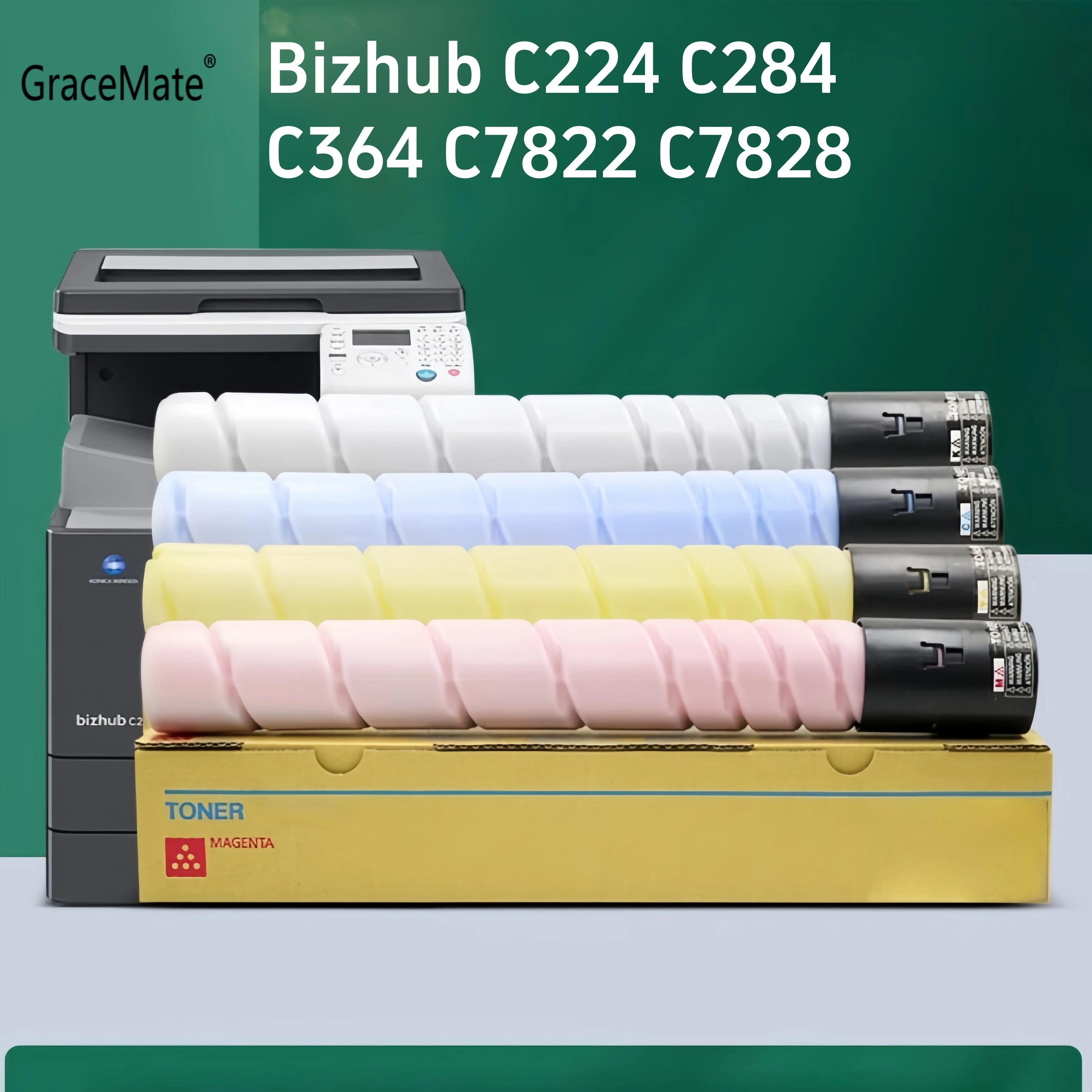 Compatible 1PCS Color Toner Cartridge Bizhub C224 C284 C364 C7822 C7828 ...