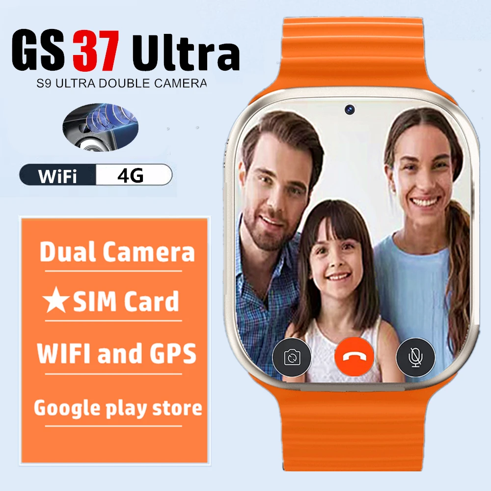GS37-Ultra-4G-rel-gio-inteligente-Sistema-Android-C-mera-dupla-WiFi-GPS ...