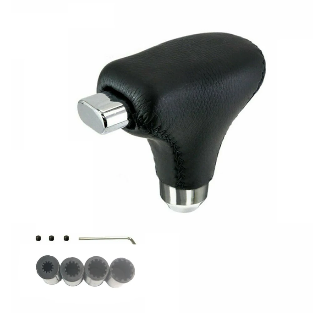 PU-Universal-Automatic-Car-Gear-Shift-Knob-Lever-Shifter-Black-Left ...