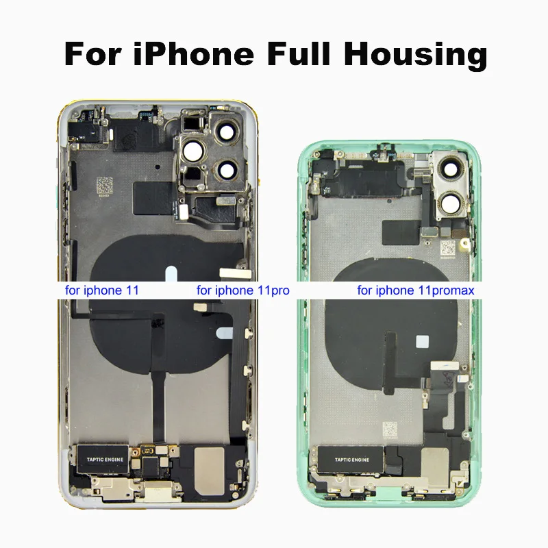 For Iphone 11 11Pro Pro Max Housing With Flex Cable Back Housing Full ...