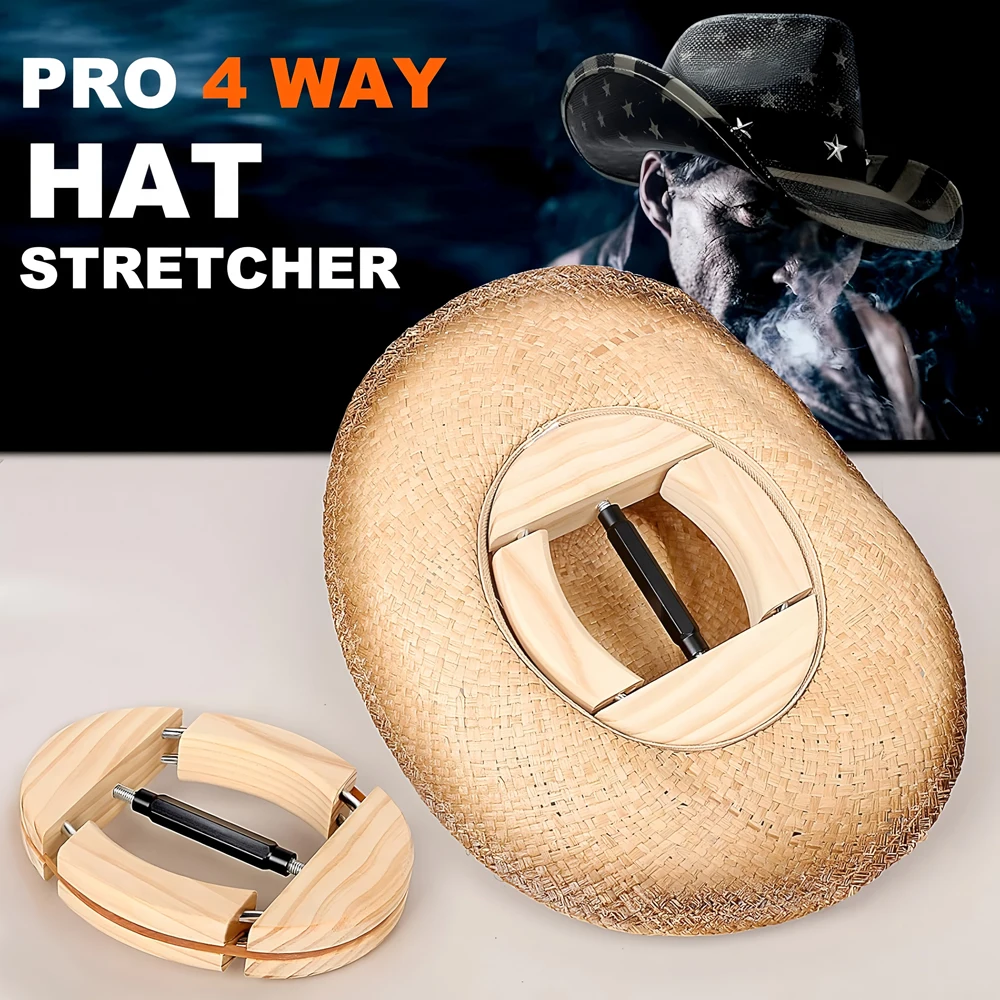 Repacego 4 Way Adjustable Wooden Hat Stretcher Cap Shape Maintainer ...