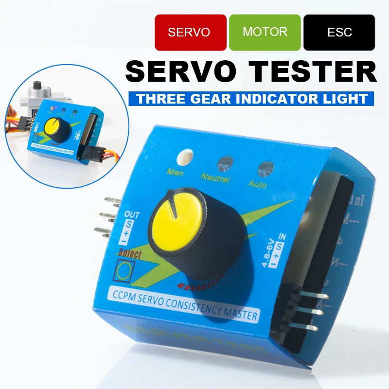 Servo-Tester-Gear-Test-CCPM-Consistency-Master-Checker-3CH-ECS-Speed ...