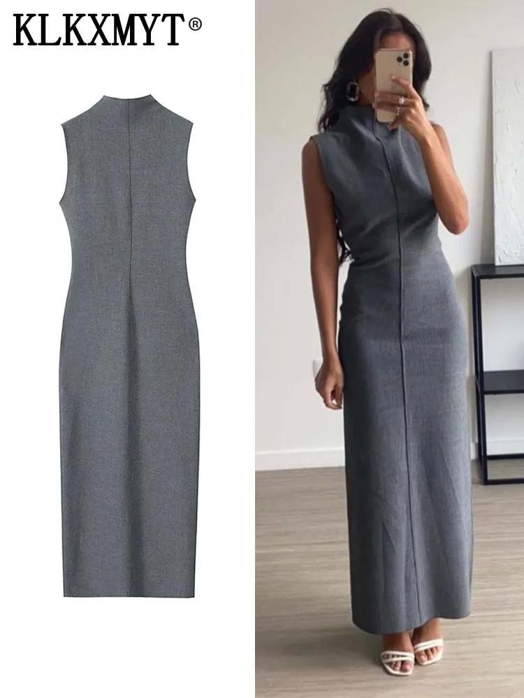 TRAF-Robe-Crayon-Longue-pour-Femme-Tenue-de-Soir-e-Printemps-Automne ...