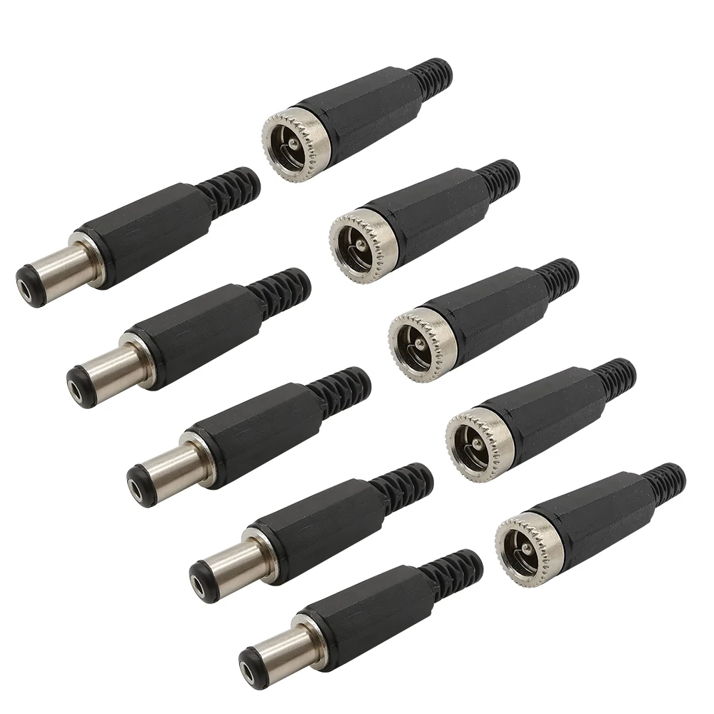 5Pairs-5-5mm-x-2-1mm-Female-Male-Jack-Socket-DC-Power-Plug-Solder ...
