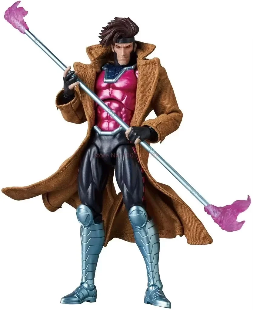 Marvel Comics Gambit Mafex131 Articulated Action Figure - Poseable X ...