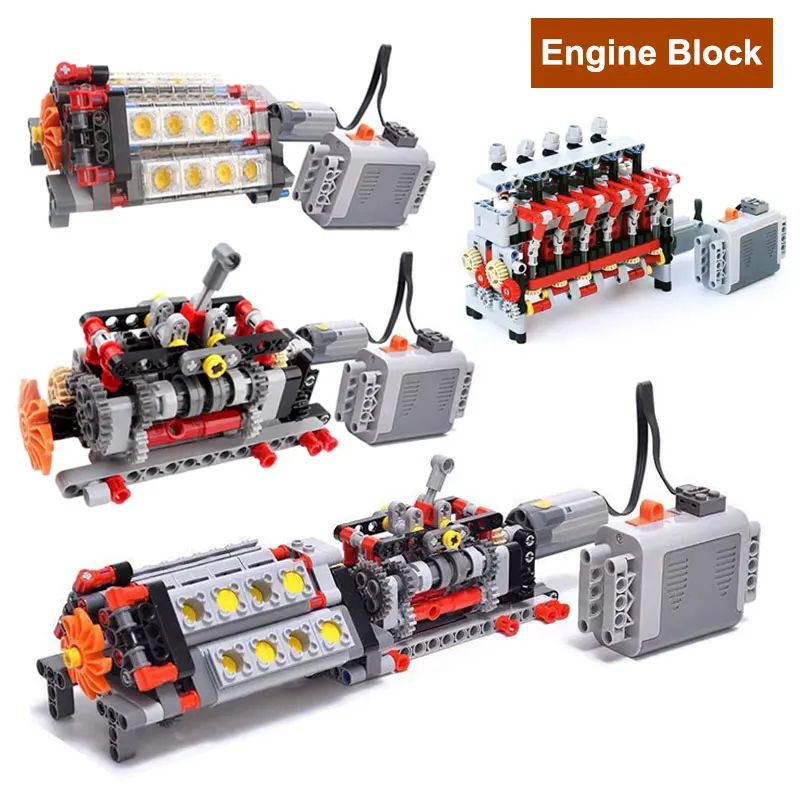 MOC-Block-Simulation-Motor-Gear-Gearbox-Engine-Toy-Bricks-Model-Block ...