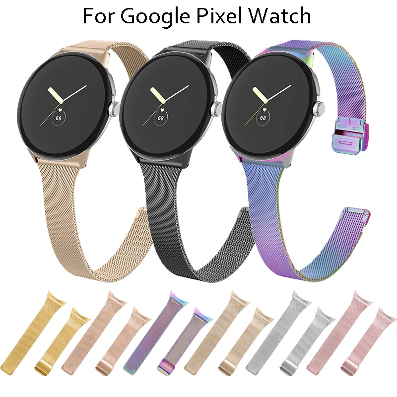 Slim Milanese Strap For Google Pixel Watch 2 1 Metal Band Stainless ...