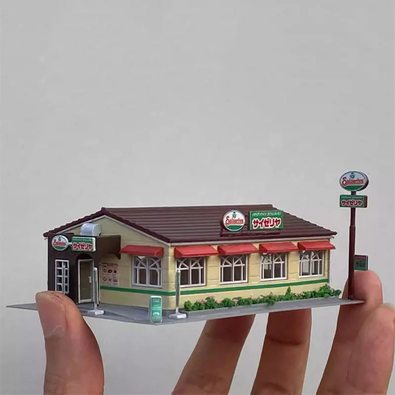 1-150-N-Scale-Building-Model-Japanese-Fast-Food-Restaurant-Model ...