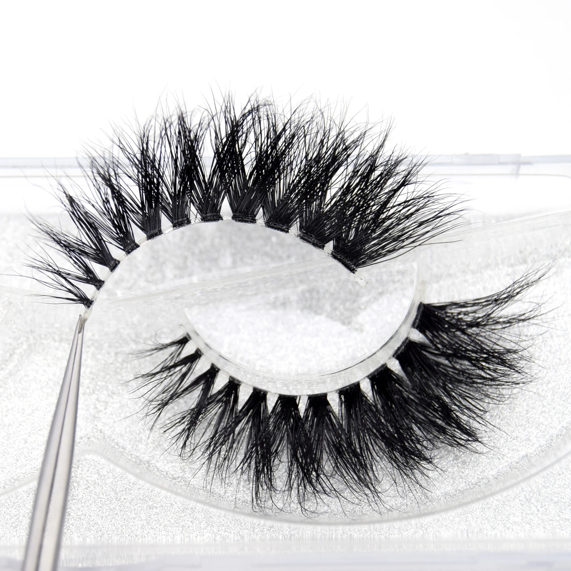 Visofree-3D-Mink-Lashes-Invisible-Band-False-lashes-Wispy-Long-Lasting ...