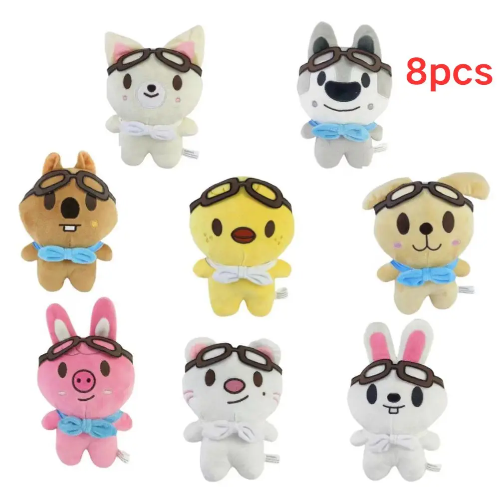 8pcs-set-20cm-Kpop-Pilot-Doll-Toy-PILOT5-FM-Field-Li-Longfu-STAY-Pilot ...