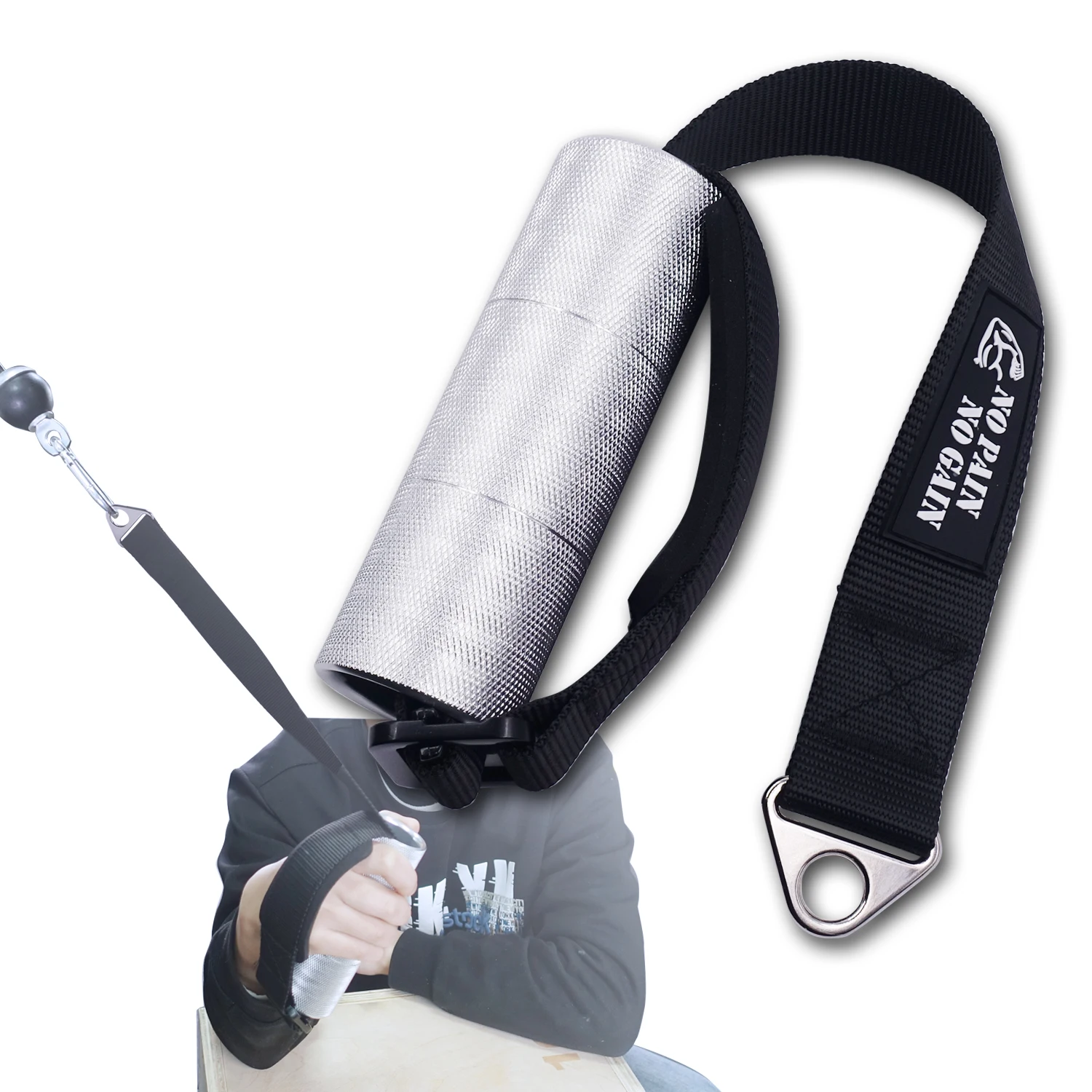 Arm Wrestling Training Fat Heavy Duty Grip Handle Forearm Exerciser ...