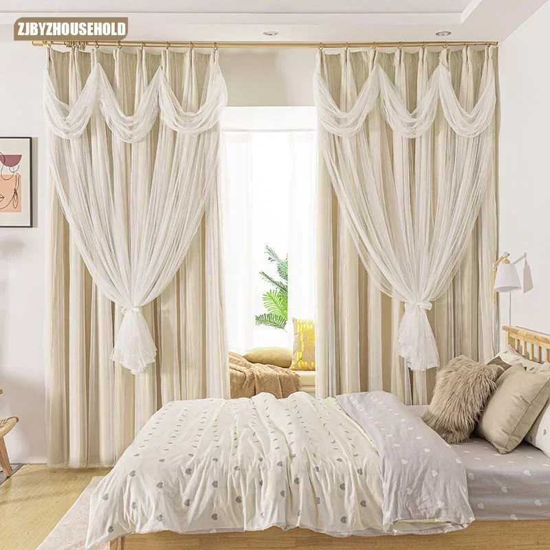 Princess-Girls-Dream-Curtains-for-Living-Dining-Room-Bedroom-Lace-Full ...