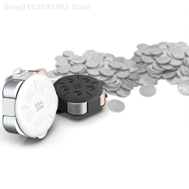 1Pc-Round-Change-Storage-Box-Dispenser-Dollar-Purse-Collection ...