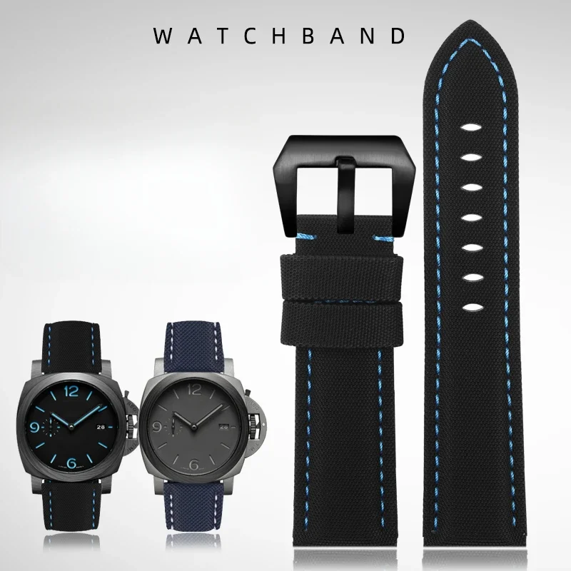 Carbon Fiber Plaid Watch Strap for Panerai 441 Semen Sterculiae ...