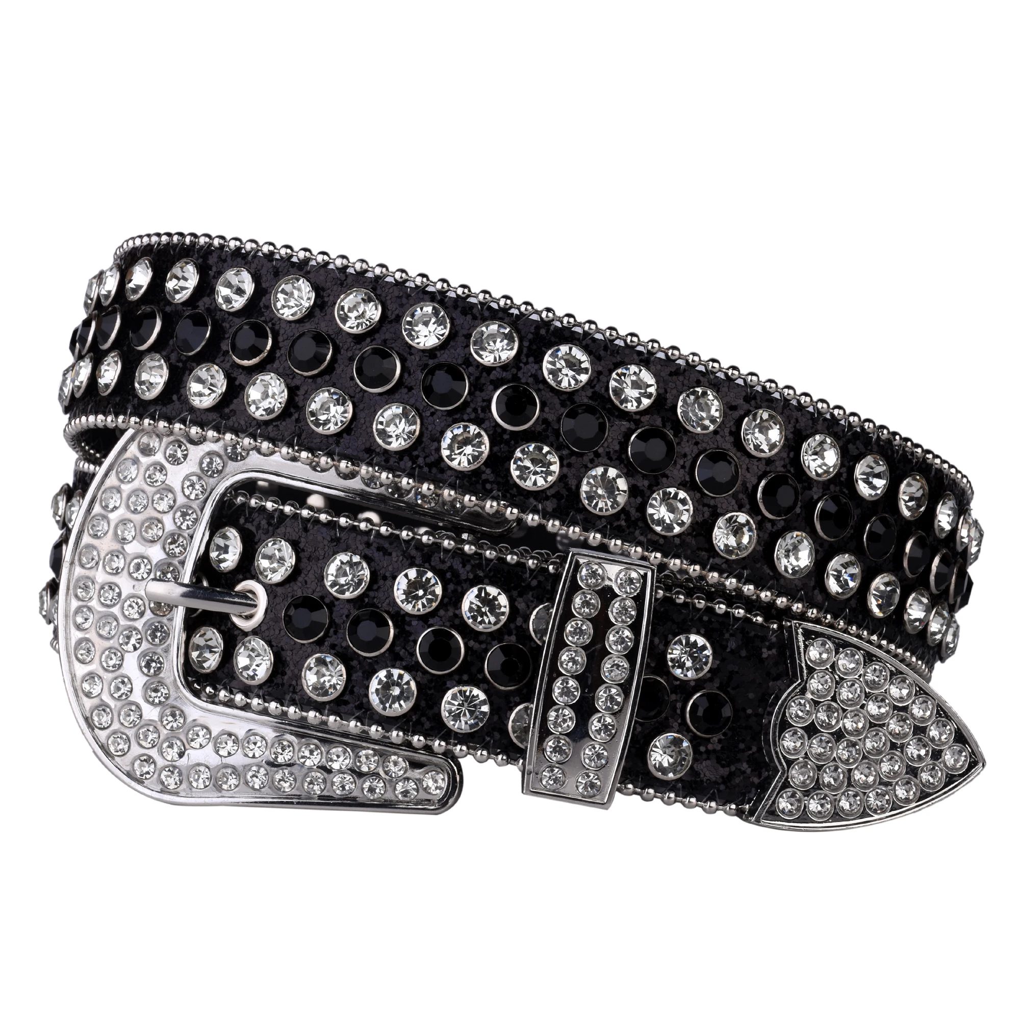 Studded-Rhinestone-Belts-Women-Fashion-Belt-Shiny-Pu-Leather-Belt ...