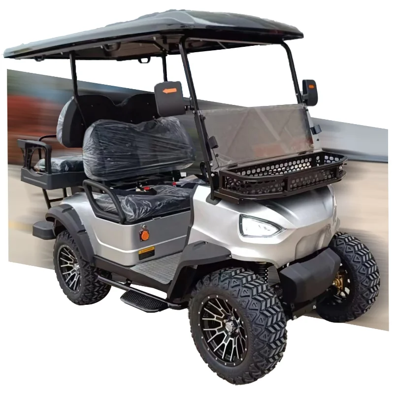 2023-New-Model-4-Wheel-Drive-Golf-Cart-Electric-4-Seater-Soft-Seater ...