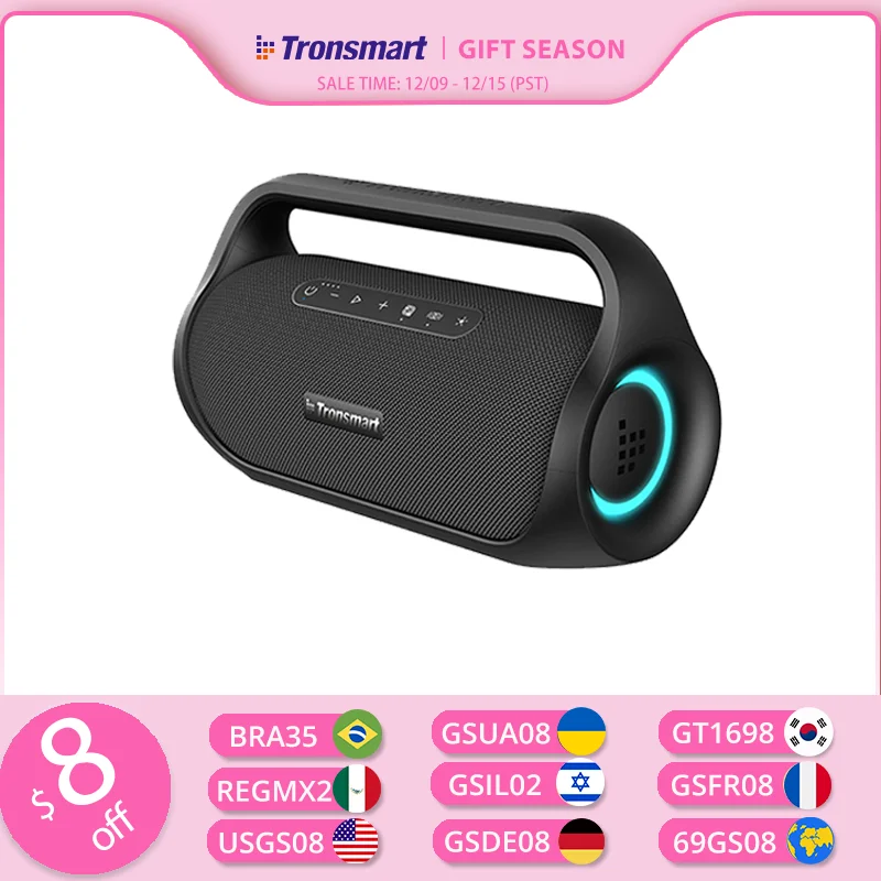 Tronsmart-Bang-Mini-Speaker-50W-Portable-Party-Speaker-with-Bluetooth-5 ...