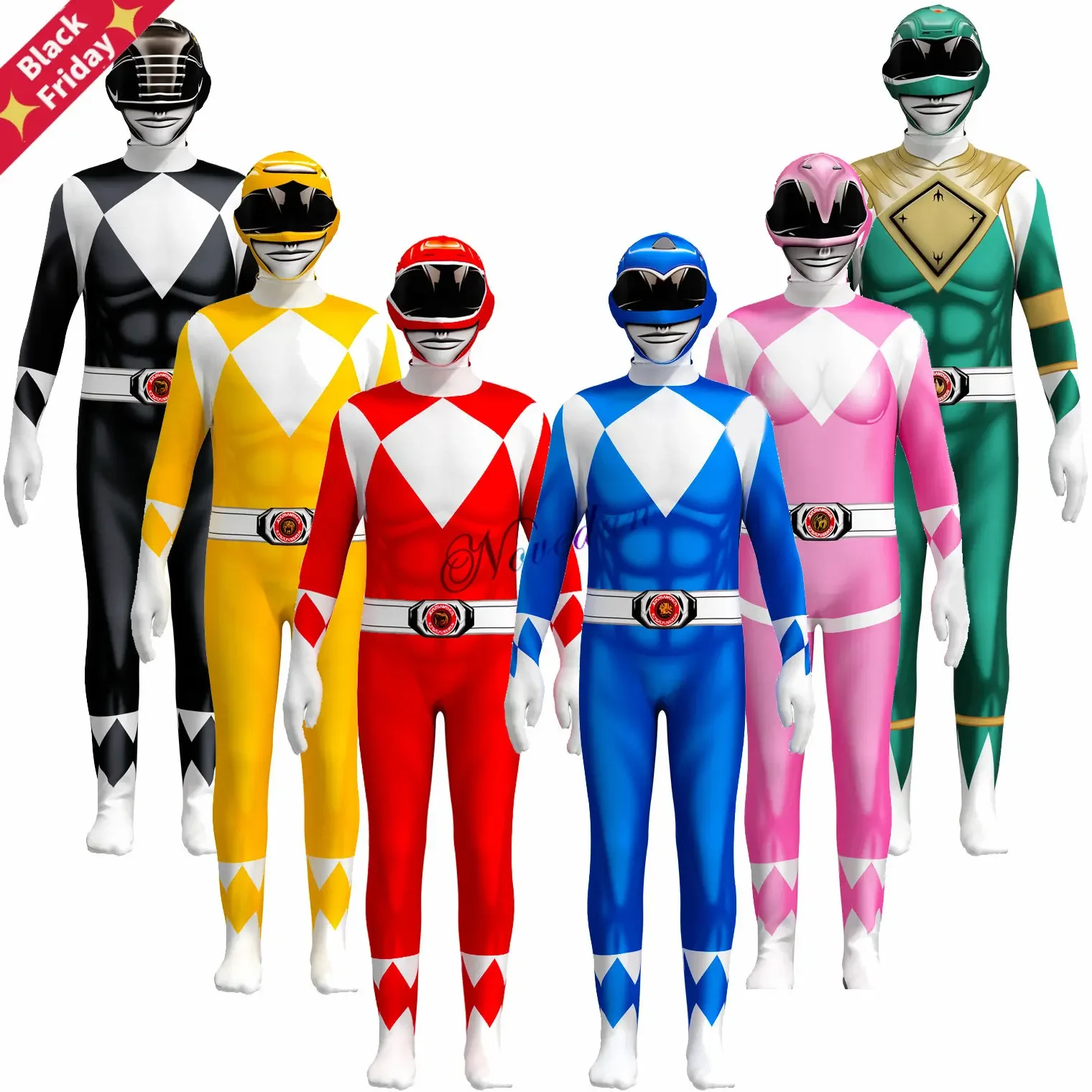 Power-Samurai-Sentai-Shinkenger-Rangers-Costume-Adult-Kids-Superhero ...