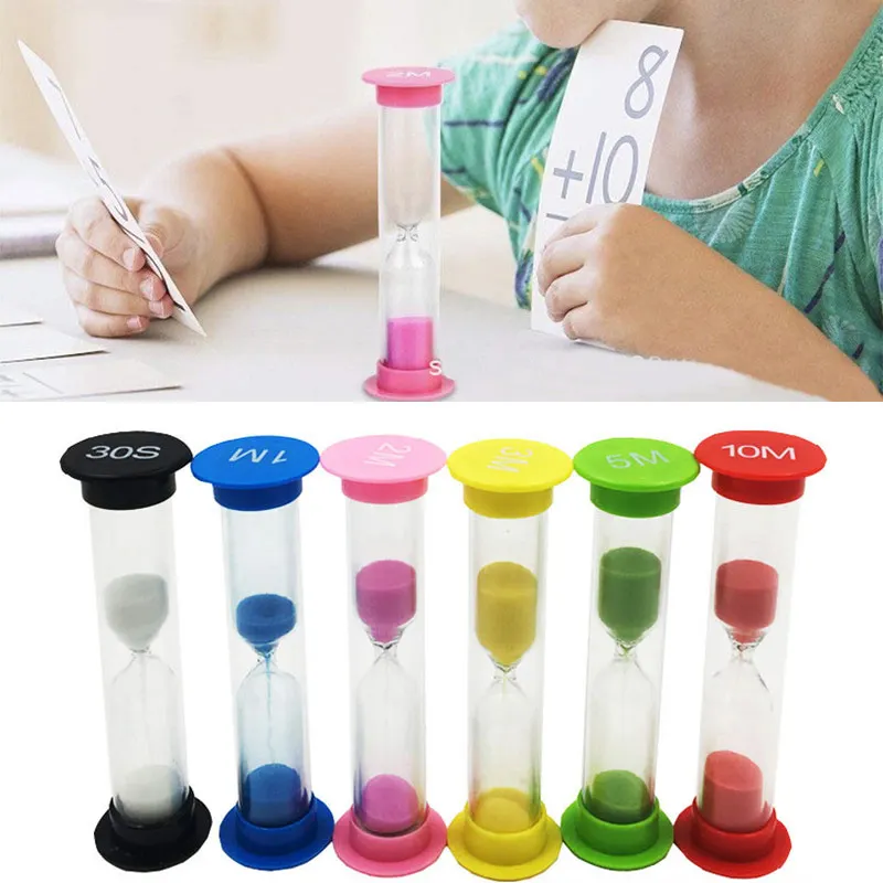 6pcs/set Hourglass 30s/1/2/3/5/10minutes Sand Timer Sand Clock Desktop ...